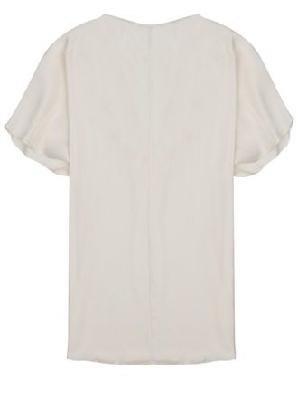 Alysi Silk Twill Blouse - Ivory