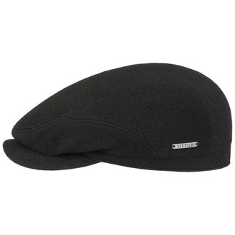 Stetson Vedrick Flatcap Herren Schirmmütze Made in EU Winter schwarz 58 cm