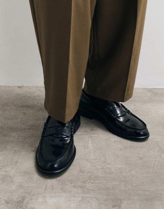 Noak Mocassins en cuir fabriqu&eacute;s au Portugal - Noir