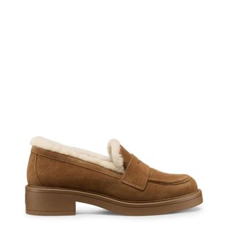 Stuart Weitzman Celia Lite Shearling Loafer - - Shoes - Damen - Braun - 40 EU