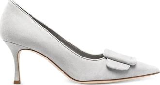 Manolo Blahnik escarpins Maysale &agrave; boucle - Gris