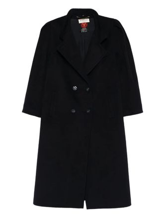 A.N.G.E.L.O. Vintage Cult manteau &agrave; boutonni&egrave;re crois&eacute;e - Bleu
