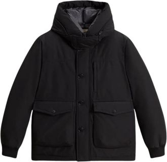 Woolrich Schwarze Bomberjacke Herren Stil - - Jackets - Herren - Schwarzk - XL