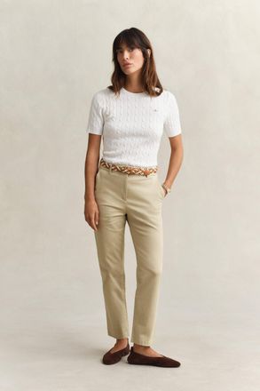 GANT Damen Slim Fit Chinohose (46) OAT BEIGE