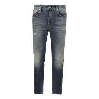 Department Five Skeith Pantalone 5 Tasche Super Slim - - Jeans - Herren - Blau - W33