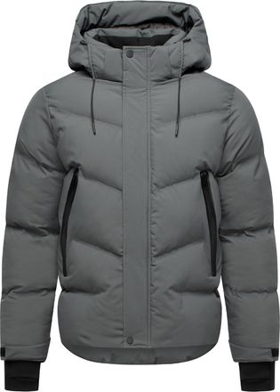 Stone Harbor Herren Winterjacke warme Steppjacke mit (abnehmbarer) Kapuze Livianoo XX Anthracite Gr. XL
