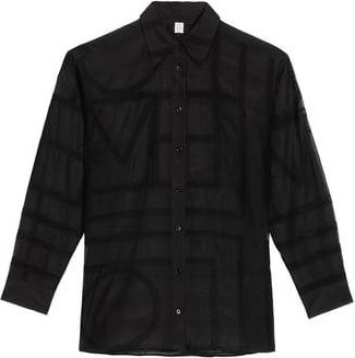 Toteme Chemise brod&eacute;e en soie et coton