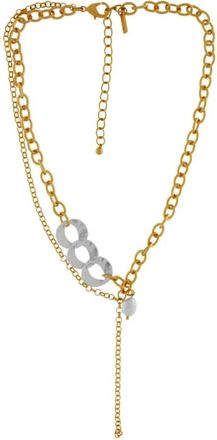Dansk Copenhagen Collier court Audrey perles chunky - Femme - Accessoires - Jaune - Taille: ONE Size