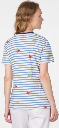 Ragwear T-Shirt MINTTA STRIPES Klassischer Fit mit Streifen und Allover-Print