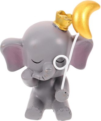 Healifty Harz Kuchen Figur niedlichen Elefanten Kuchen Dekoration Ornament mond Statue Ornament 1st