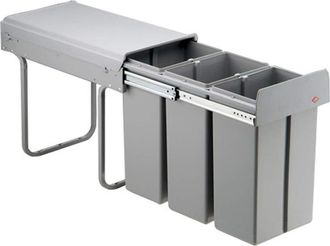 WESCO Wesco Bio Trio 30 DT Küchen Abfalleimer 3x10L Mülleimer Bodenmontage *40751