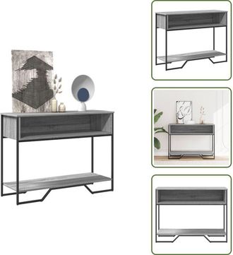 vidaXL The Living Store - vidaXL Konsolentisch Grau Sonoma 100x35x74,5 cm Holzwerkstoff