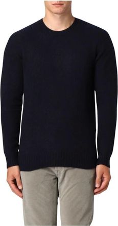Drumohr Homme, Pulls, Bleu, Taille: 2XL Pull ras du cou en cachemire