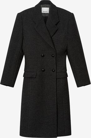 Isabel Marant Manteau Erla En Laine - Femme - Anthracite - Taille34 - Isabel Marant