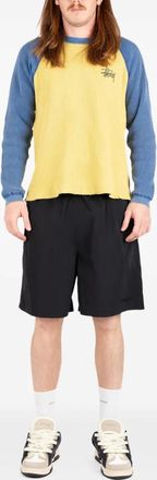 St&uuml;ssy short &agrave; logo brod&eacute; - Noir