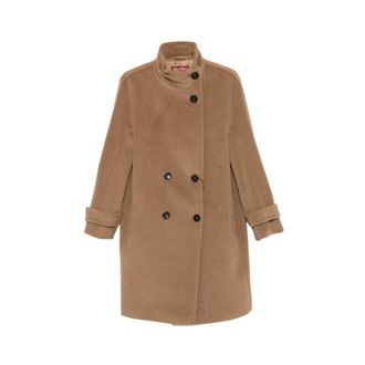 Max Mara Giunchi Manteau - Femme - Manteaux - Beige - Taille: 34 FR