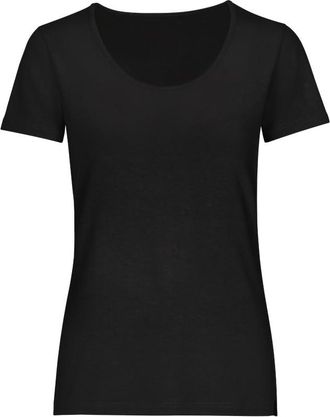 Trigema Damen T-Shirt 542201, Gr. 56 (Herstellergr&ouml;&szlig;e: XXXL), Schwarz (Schwarz 008)