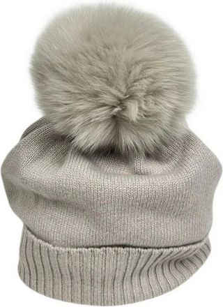 D.exterior Femme, Accessoires, Gris, Taille: ONE Size Ribbed Turn-Up Beanie
