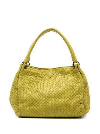 Bottega Veneta 2012-2025 Intrecciato Parachute Tote Bag aus Nappaleder - Gelb