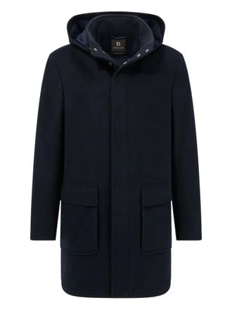 Boggi Milano Gef&uuml;tterter Kapuzenparka - Blau