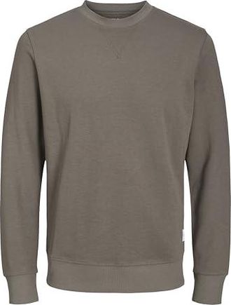 Jack & Jones JJEBASIC Sweat Crew Neck Noos Maillot de surv&ecirc;tement, Falcon, L Homme