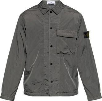 Stone Island Homme, Chemises, Gris, Taille: XL Overshirt V0065