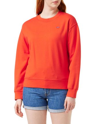 Levi's Damen Standard Crew Sweatshirt,Enamel Orange,S