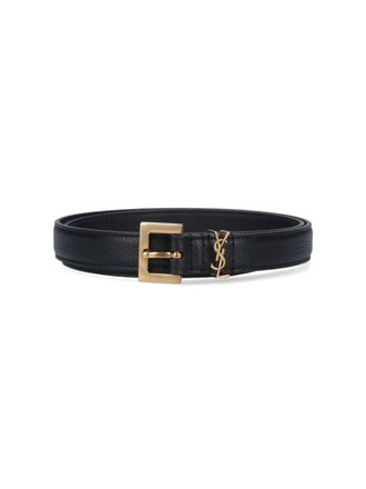 Saint Laurent Cassandre Thin Belt