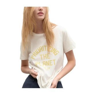 Ecoalf Kurz&auml;rmeliges Amazonas T-Shirt - - Tops - Damen - Wei&szlig; - M