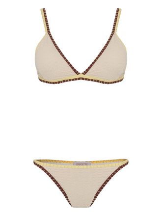 Brigitte Annecon Bikini mit Kontrastdetails - Nude