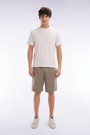 Eden Park Bermuda &Agrave; Taille &Eacute;lastiqu&eacute;e En Lyocell Et Coton Stretch Sable