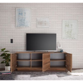 LC spa home24 Sideboard I 181 x 63 x 44cm Braun/Kirschbaum Dekor