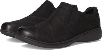 Clarks Mocassins Carleigh Abby pour femme, Noir/nubuck, 7.5 Narrow