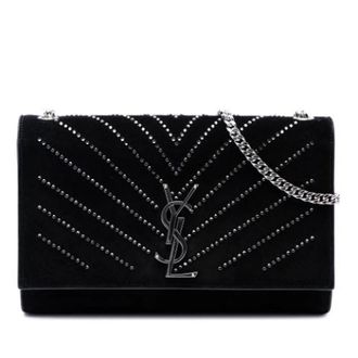 Saint Laurent Pre-owned Suede Crossbody Bag - - Pre-owned - Damen - Schwarzk - ONE SIZE