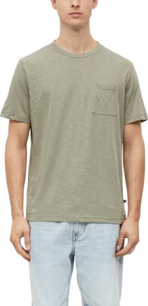 s.Oliver Kurzarmshirt S.OLIVER, Herren, Gr. XXL, gr&uuml;n (khaki), Single Jersey, Obermaterial: 60% Baumwolle, 40% Polyester, meliert, normal h&uuml;ftbedeckend, Rundha