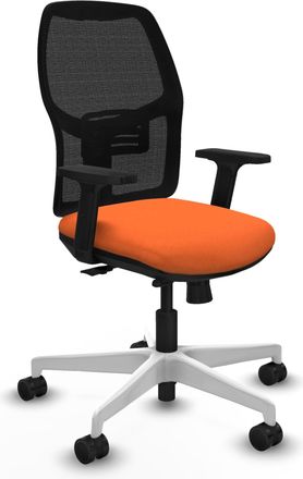 Piqueras y Crespo Alfera Home Office B&uuml;rostuhl mit 2D-Armen, h&ouml;henverstellbare Lendenwirbelst&uuml;tze, ausgestattet mit Syncro/Translack und Schneidschaum, mit Rollen von 6