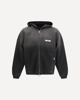 Represent Faded-effect Hooded Sweatshirt Male XL