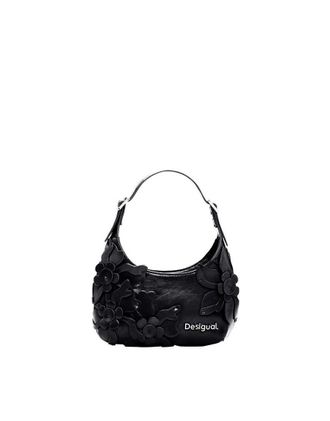 Desigual petit sac avec appliqu&eacute;s de fleurs noir