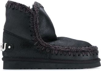 Mou Femme, Chaussures, Noir, Taille: 38 EU Eskimo 18 Rhinestones Boot