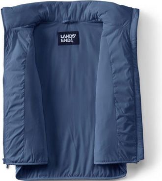 Lands End Leichte verstaubare Steppweste, Damen, Gr&ouml;&szlig;e:32-34 regular, Blau, Nylon-Mischung, by Lands End