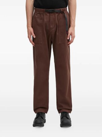 Gramicci Loose Tapered Ridge elasticated belted trousers - Braun