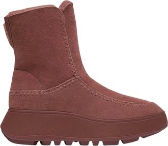 FitFlop Fit Flop - F-Mode Winterstiefel f&uuml;r Damen, Wildleder, flach geformter Absatz (Braun)