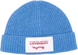 Charles Jeffrey Loverboy Chunky Logo-patch Beanie Hat