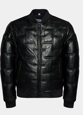 Serge Pariente Lederjacke Clever Schwarz Slim Fit