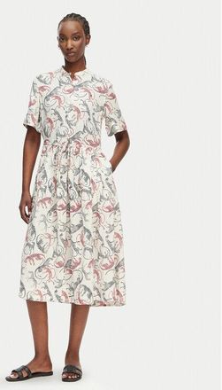 Tommy Hilfiger Sommerkleid WW0WW49633 Creme Relaxed Fit
