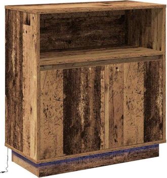 vidaXL Sideboard mit led Altholz 71 x 34,5 x 75 cm Holzwerkstoff Vidaxl