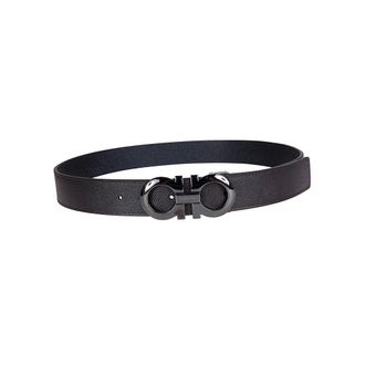 Ferragamo Wende-Gancini Lederg&uuml;rtel - - Accessories - Herren - Schwarzk - 110 CM