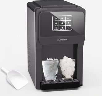 Klarstein Klarstein - ArcticBlend 3-en-1 machine à glaçons, 20 kg/24 h, glaçons & glace pilée, distributeur deau, réservoir 6 l, acier inoxydable, machine à
