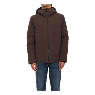 Peuterey Homme, Vestes, Brun, Taille: 2XL Vestes de Sport Marron Polyester Élasthanne