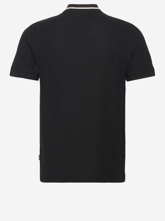 HUGO BOSS Mens Polo Shirt Black Cotton T-shirts And Polos